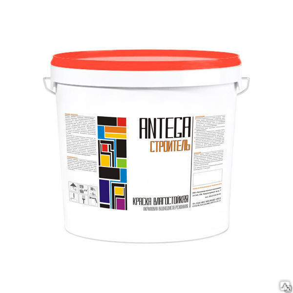 ANTEGA СТРОИТЕЛЬ Краска Влагостойкая, 25 кг, цена в Санкт-Петербурге от ...